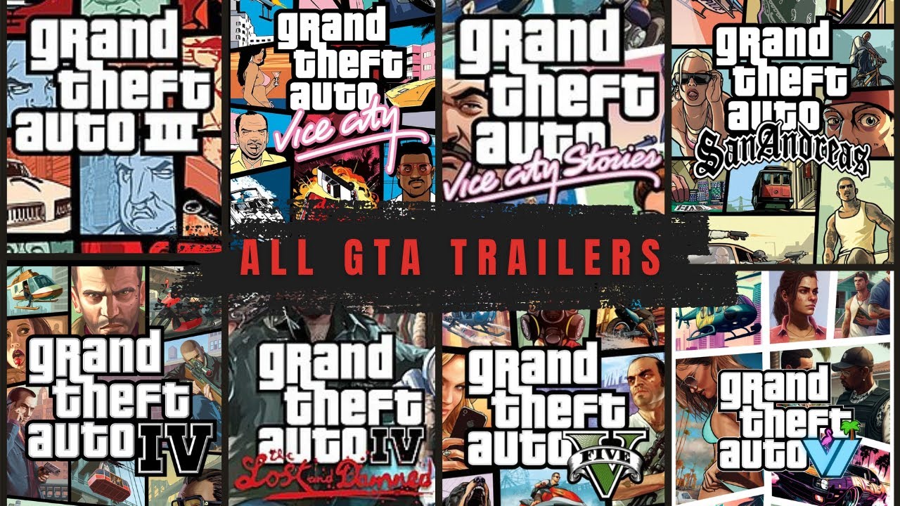 All Grand Theft Auto Trailers from GTA 3 To GTA 6 (2001-2025) - ZXbyte.com